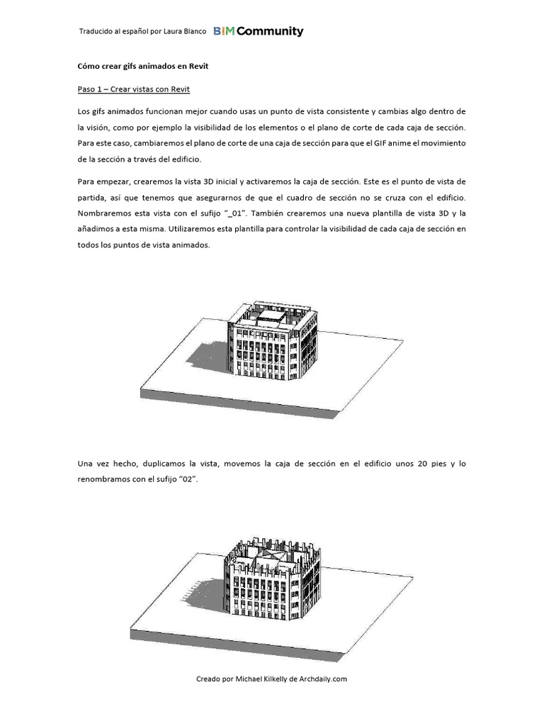Tutorial Gifs Animados Revit | PDF | Ventana (informática) | Animación