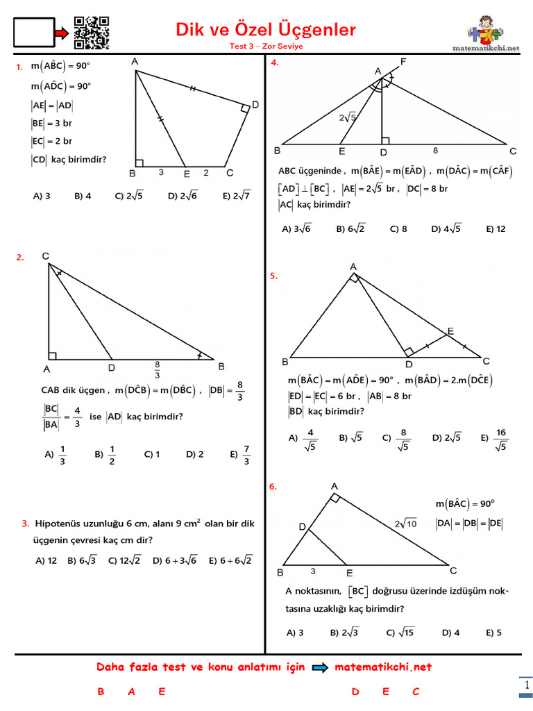 Dik Ve zel genler Test PDF
