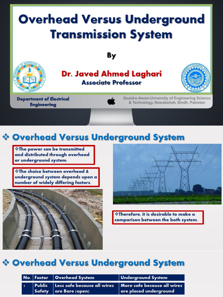 Overhead vs. Underground Power Systems | PDF | Insulator (Electricity ...