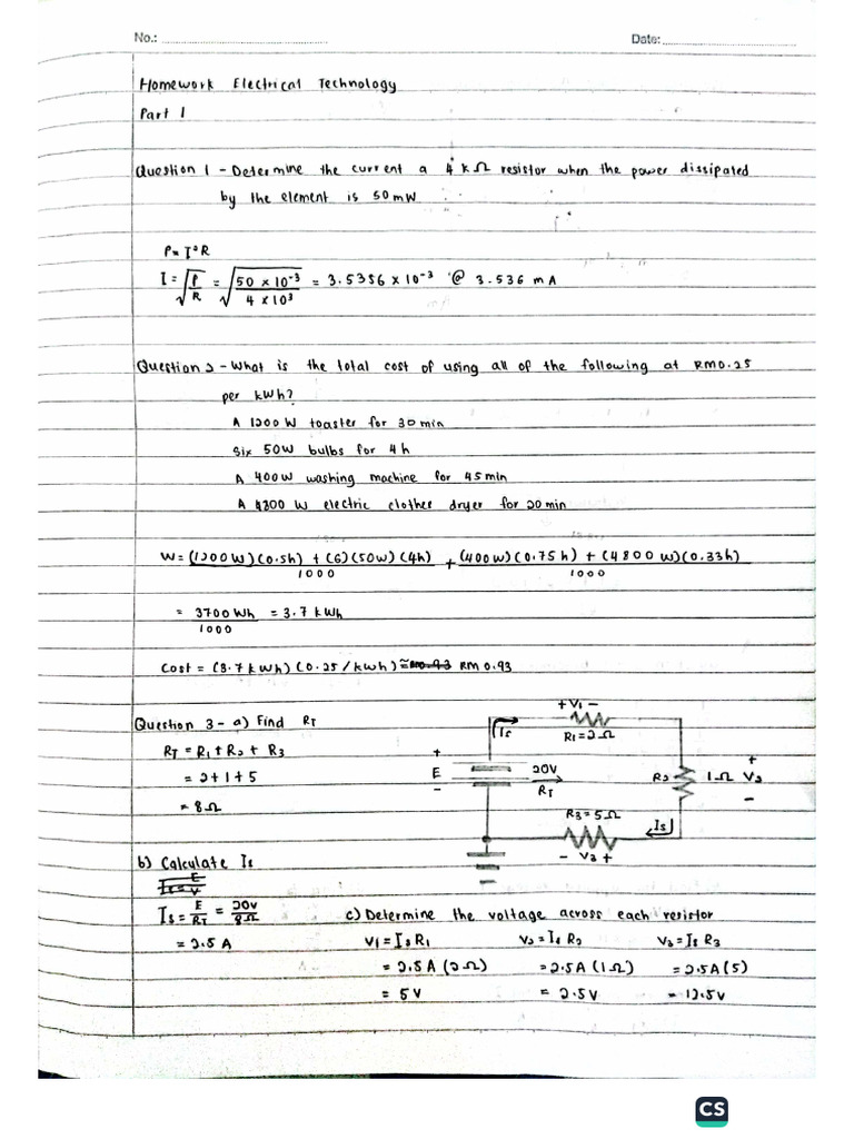 Homework Part 1 | PDF