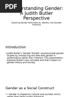 Judith Butler Theory of Performativity | PDF | Gender | Gender Studies