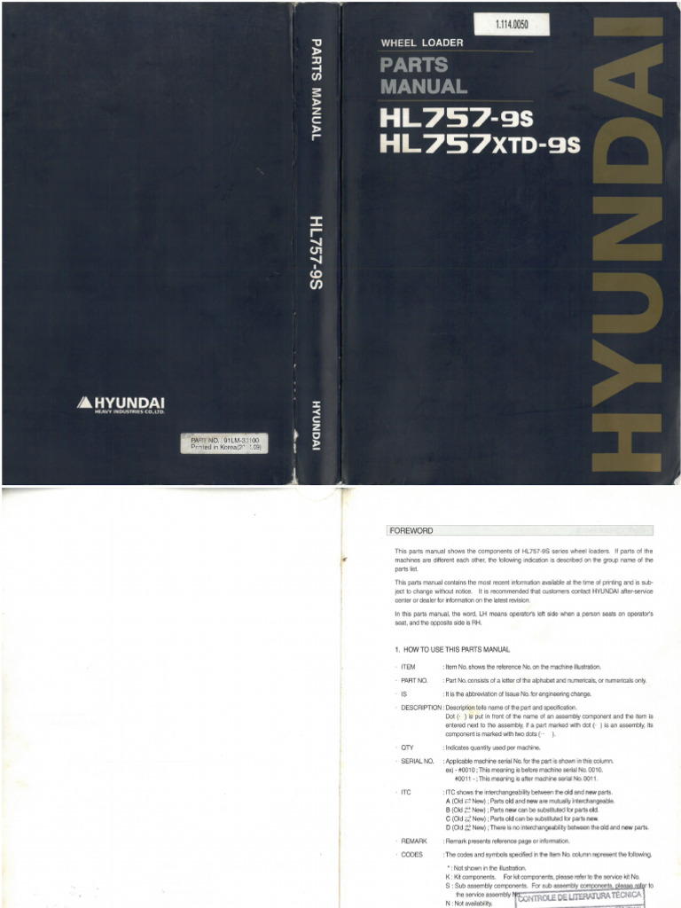 Catalogo de Pecas Hyundai HL-757-9s | PDF