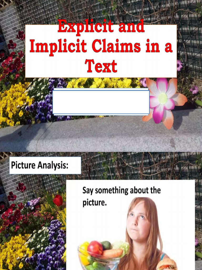 Lesson8explicitimplicitclaims 1 | PDF
