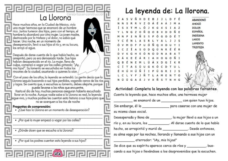 Lectura La Llorona - 9no. A-B. | PDF