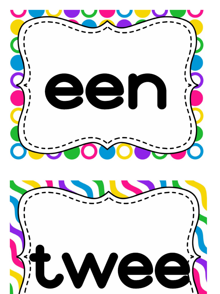 Plakkaat Getalle en Getalname Chevron Border Â© COPYRIGHT | PDF