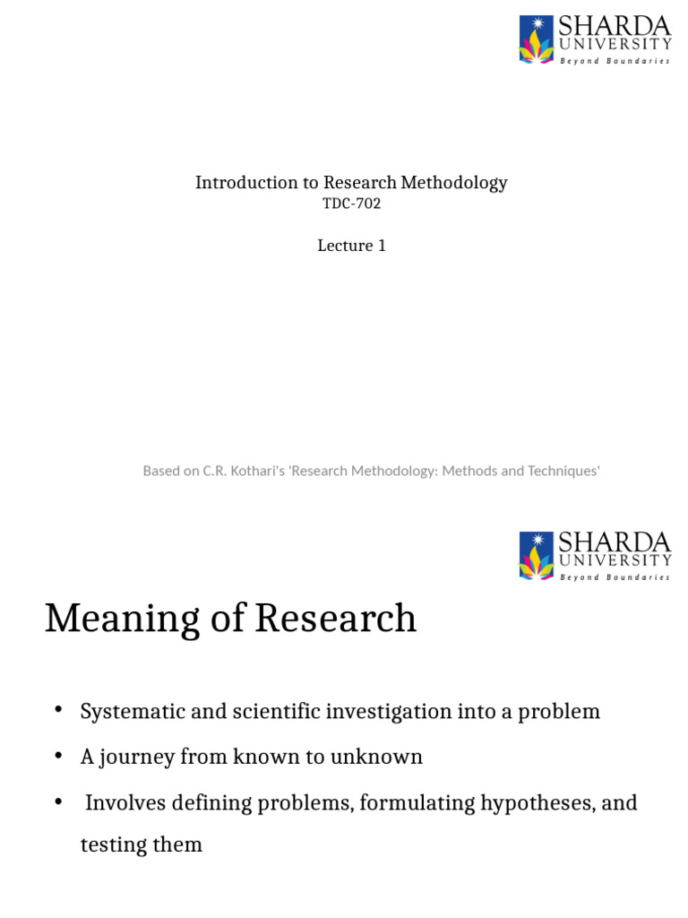 Chapter 1 Introduction Lecture 1 | PDF | Methodology | Quantitative ...