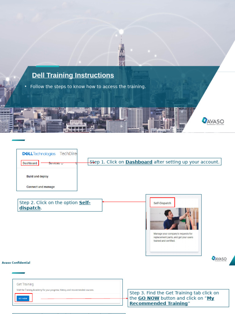 Dell Training Instructions | PDF