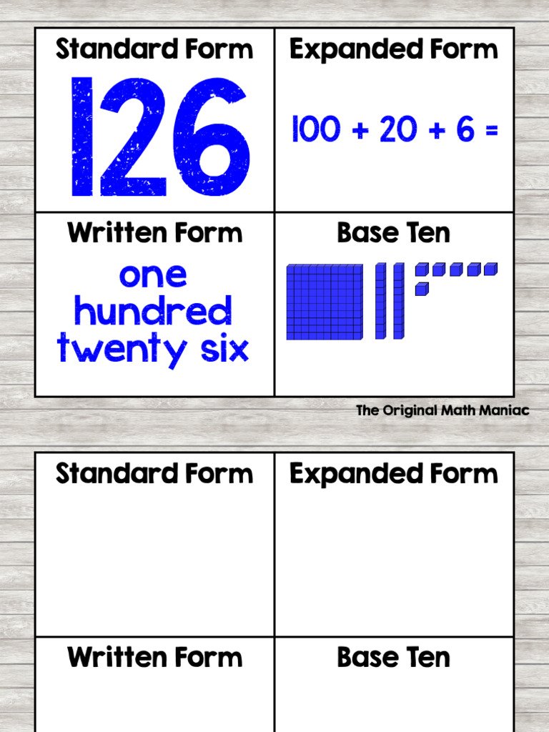 Standard and Expanded Form Explained | PDF