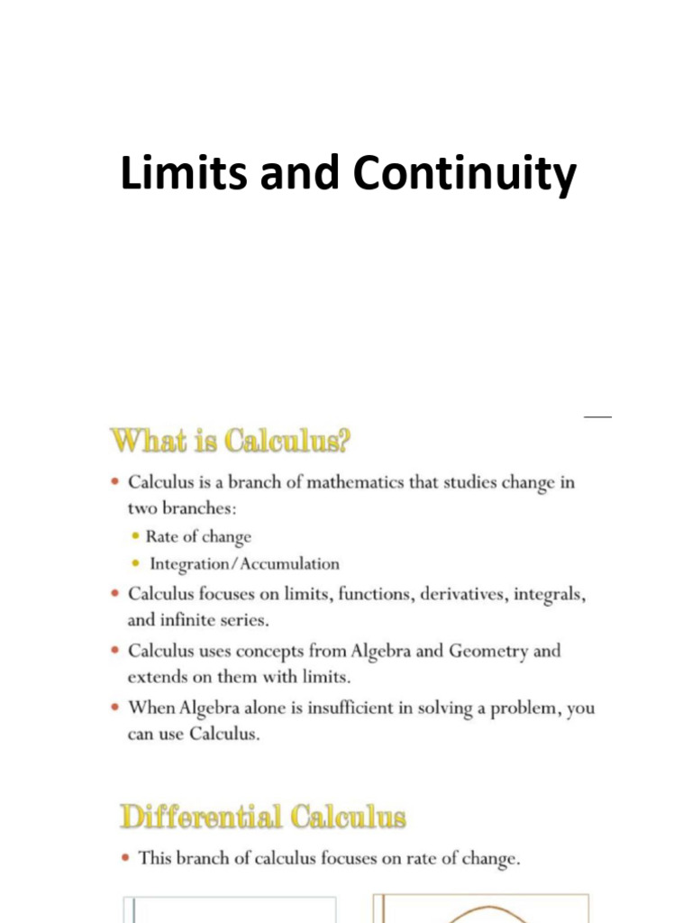 Limits and Continuity | PDF