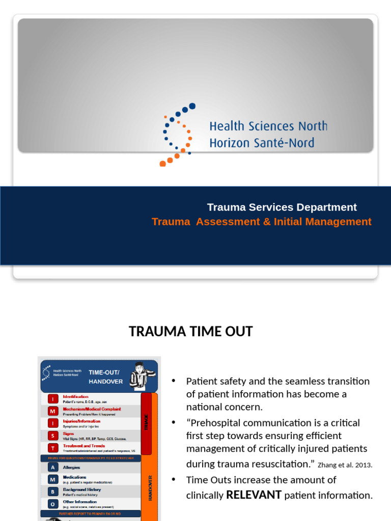 Trauma Assessment and Initial Management v2 | PDF | Major Trauma | Traumatology