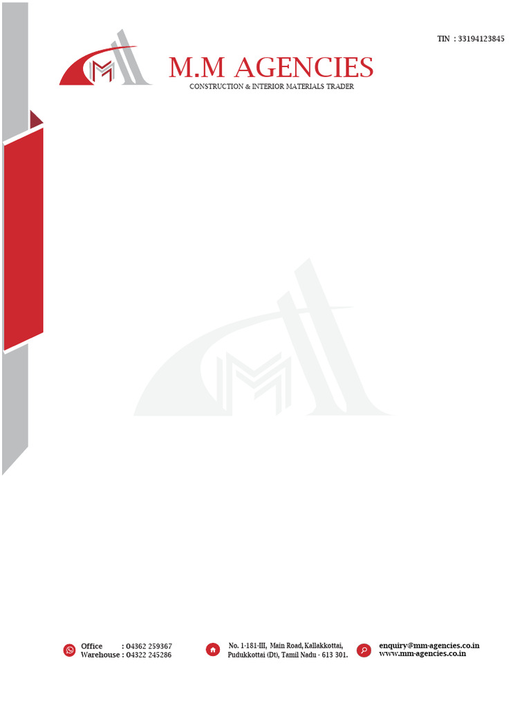 MM Letter Head TIN | PDF
