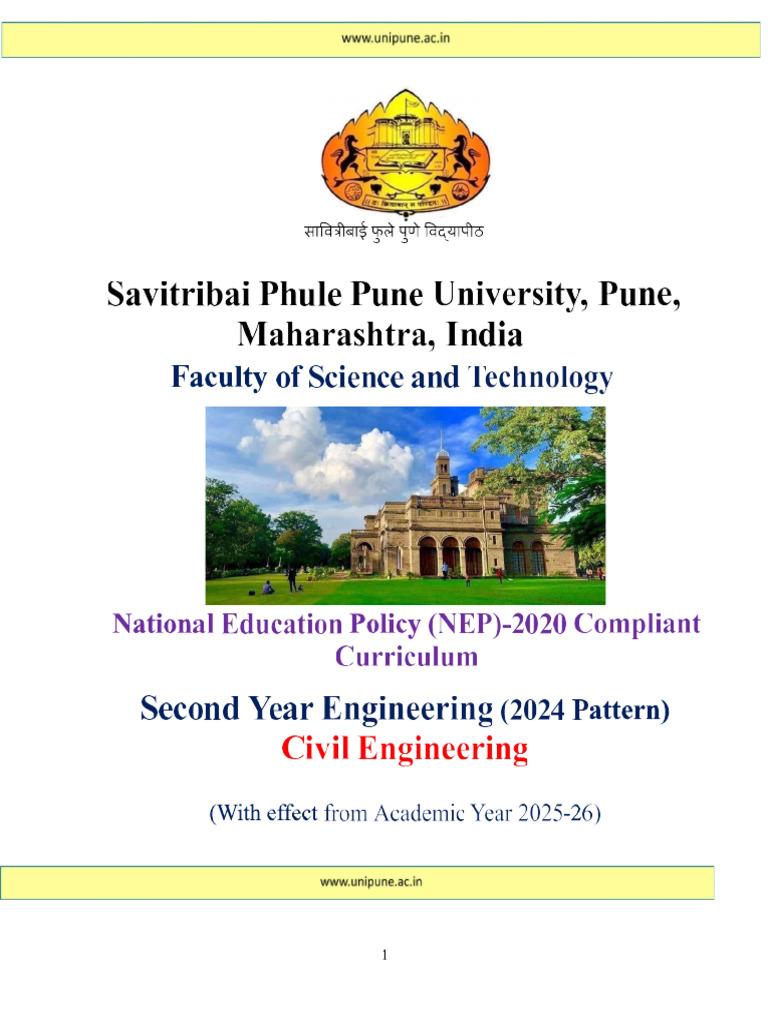 SE Civil Engineering Syllabus 2024 | PDF | Bending | Stress (Mechanics)