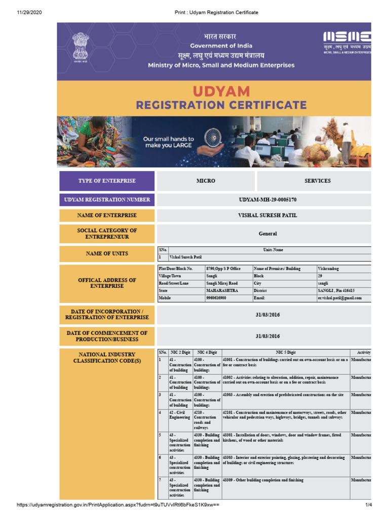 NIC Code for Construction Services | PDF | Tile | Wall