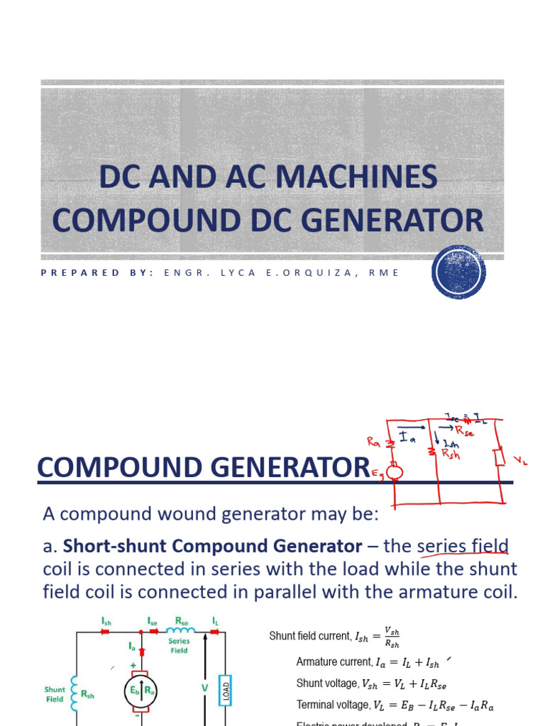 Ele110 Lec 3 Compound DC Generators | PDF | Electric Generator ...