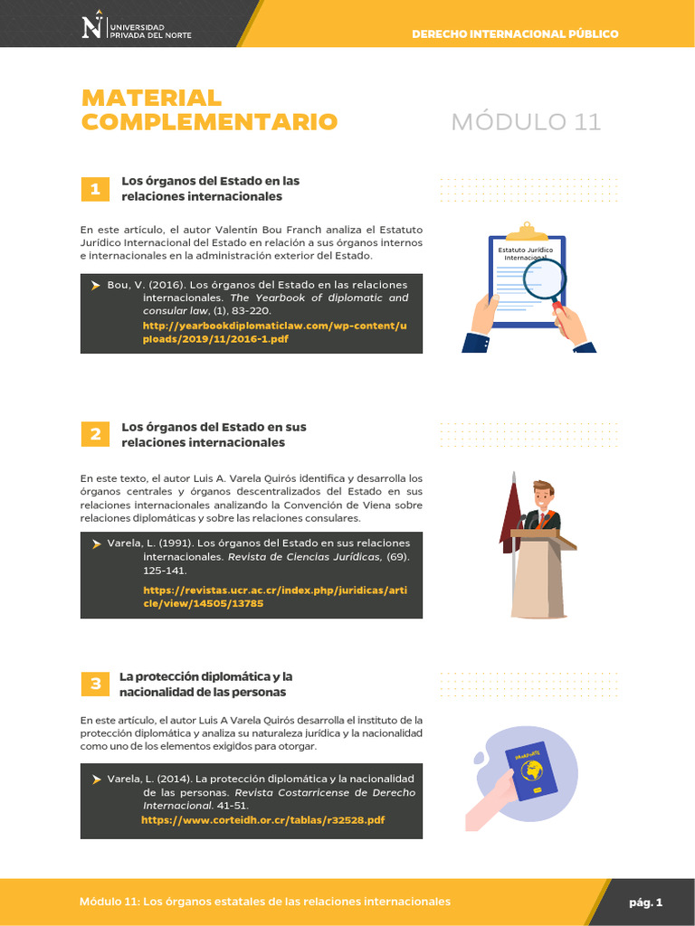 Modulo 11 Organos Del Estado DIP-Material Complementario | PDF