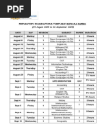 UACE Timetable 2025 | PDF