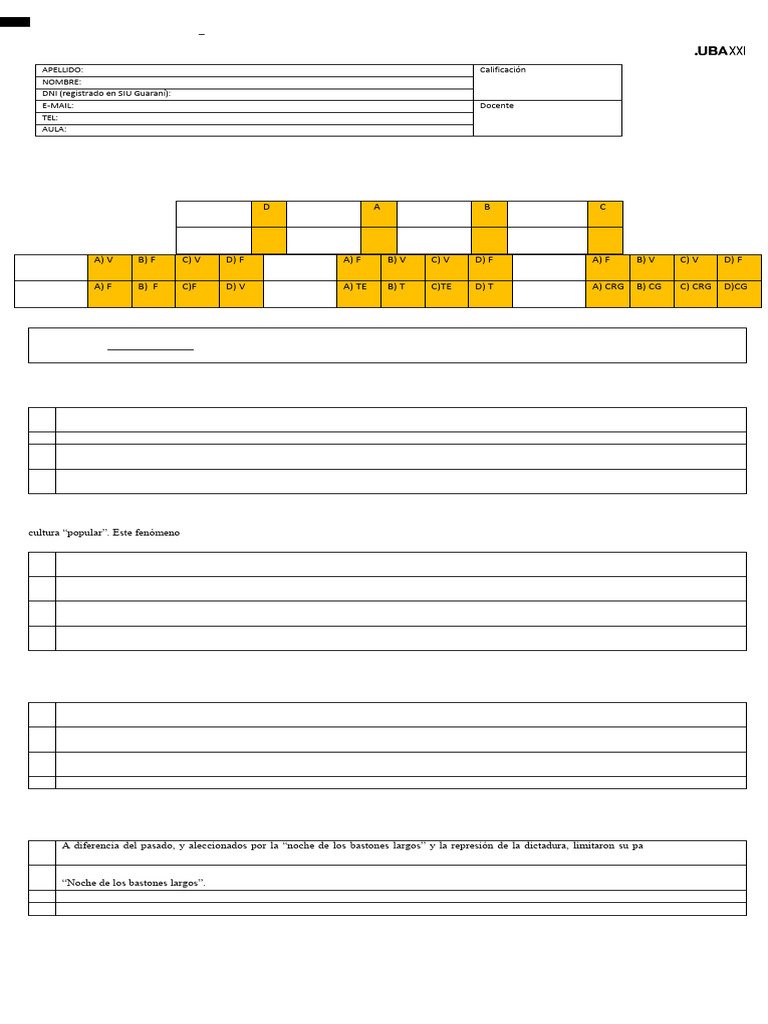 CII ICSE B Integrador Recuperatorio - Tema 2 Con Claves | PDF | Argentina