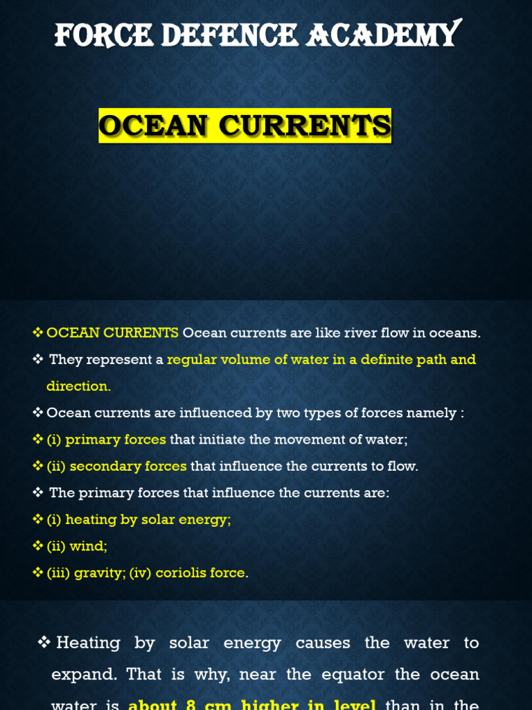 Types and Effects of Ocean Currents | PDF | Atmospheric Circulation ...