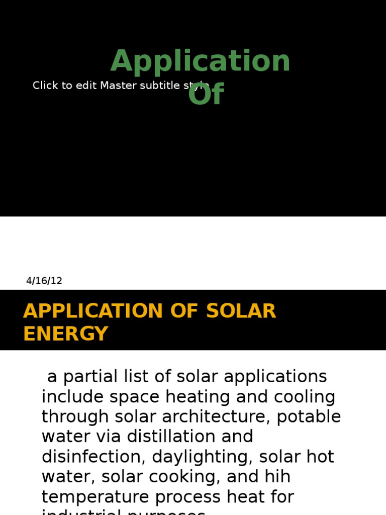 Solar Energy | PDF | Forms Of Energy | Solar Energy