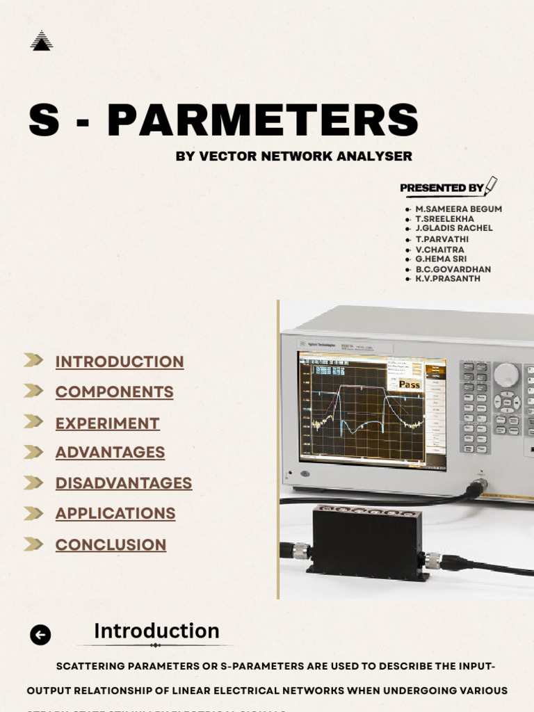 S Parameters | PDF | Radio Technology | Electronic Circuits