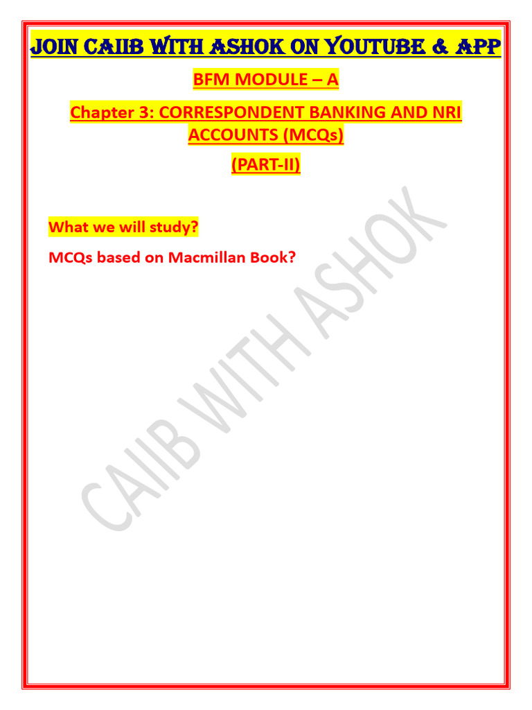 (CL 28) BFM CH 3 MCQs PART II - 61822921 - 2025 - 06 - 04 - 23 - 59 | PDF