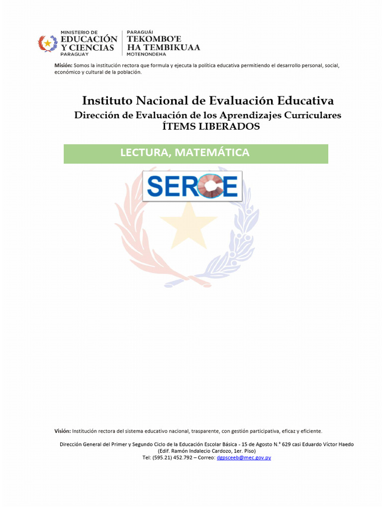 Paraguay - Serce Tercer Grado | PDF