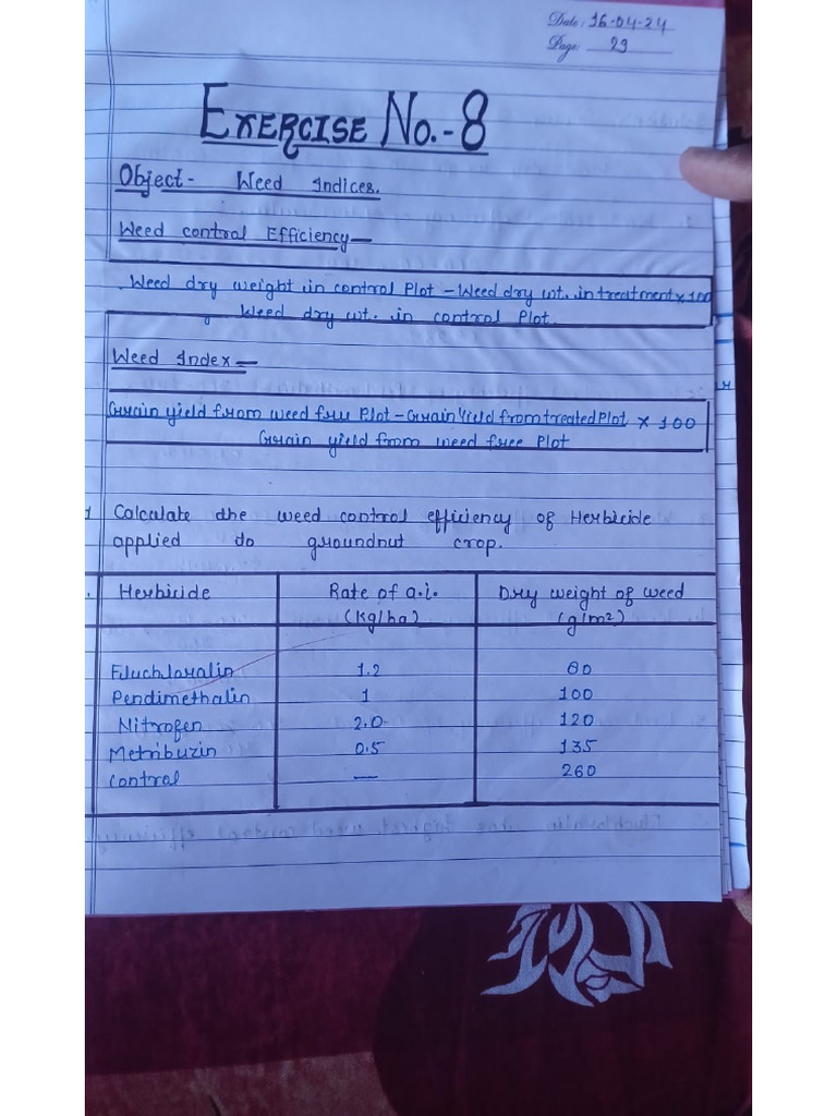 Weed Science Practical 7,8,9,10 | PDF