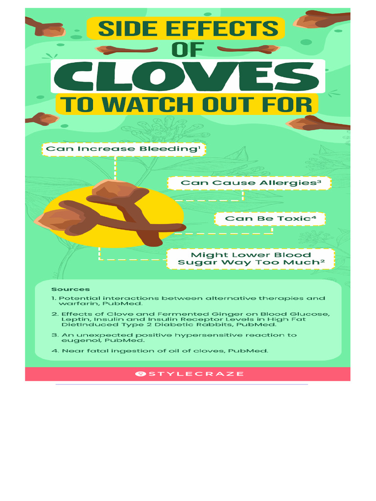 Side Effects of Cloves To Watch Out Fo 240126 161315 | PDF