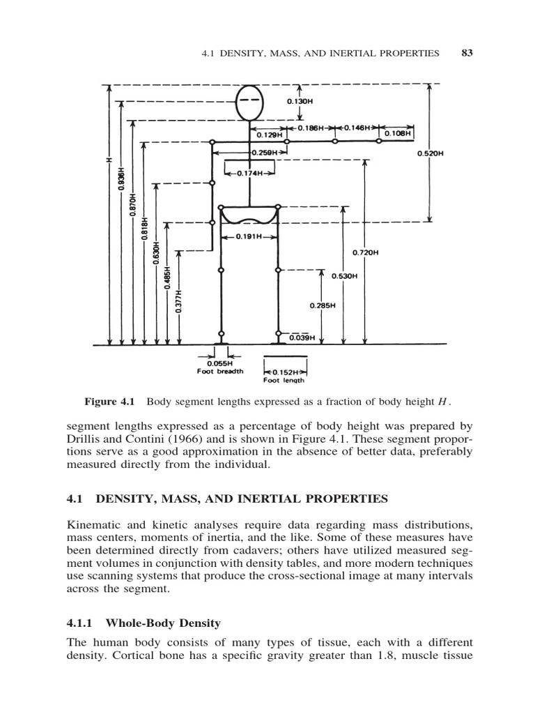 Human Body Segment Properties | PDF | Hand | Elbow