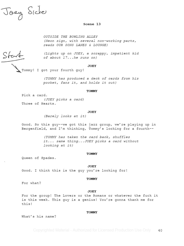 Joey Side | PDF