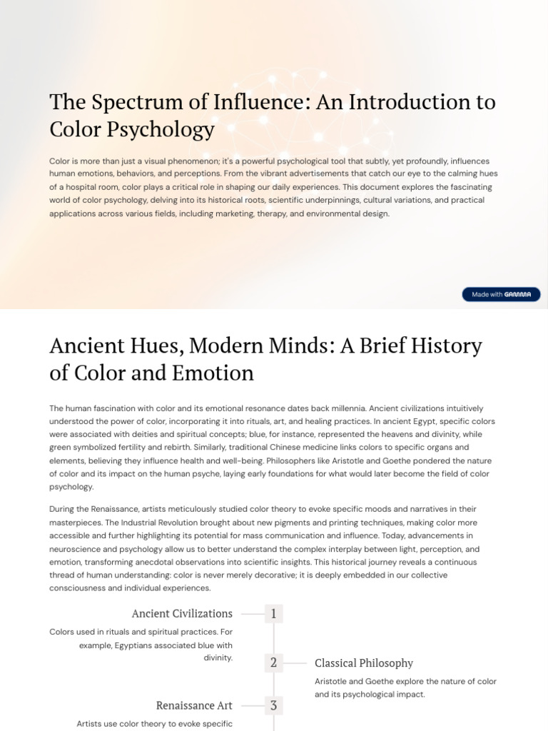Understanding White Color Psychology | PDF | Color | Emotions