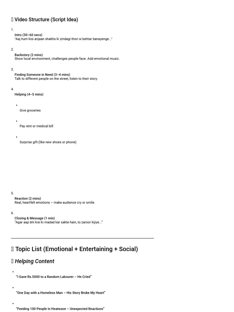 Vloging Ideas | PDF