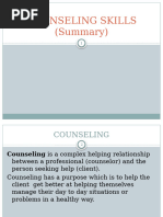 Essential Counseling Skills Overview | PDF | Psychotherapy | Nonverbal ...
