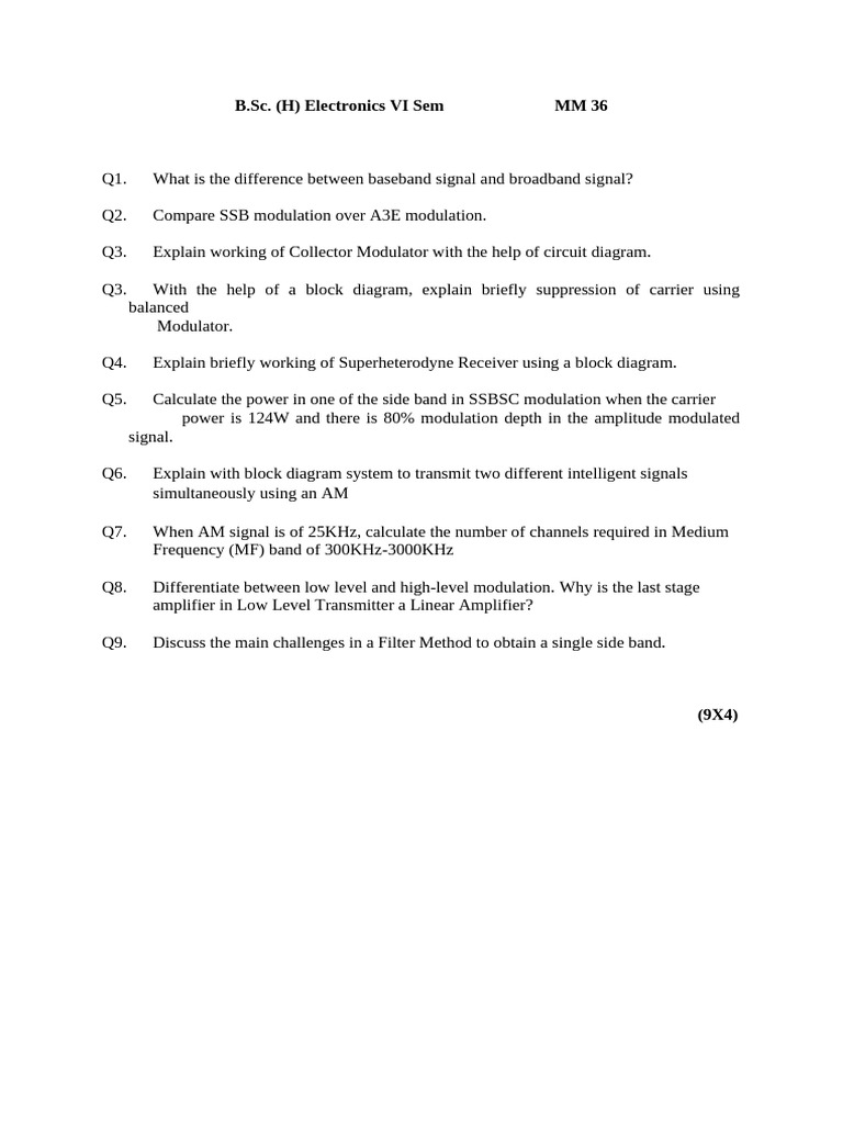 Assignment 1 - Communication - IV Sem - 2025 | PDF