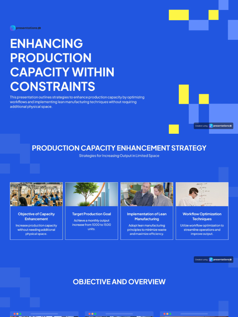 Production Capacity Enhancement Presentation | PDF