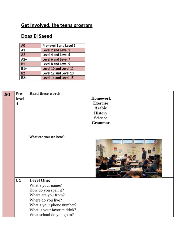 Placement Test for Get Involved Program | PDF | Crimes | Crime & Violence