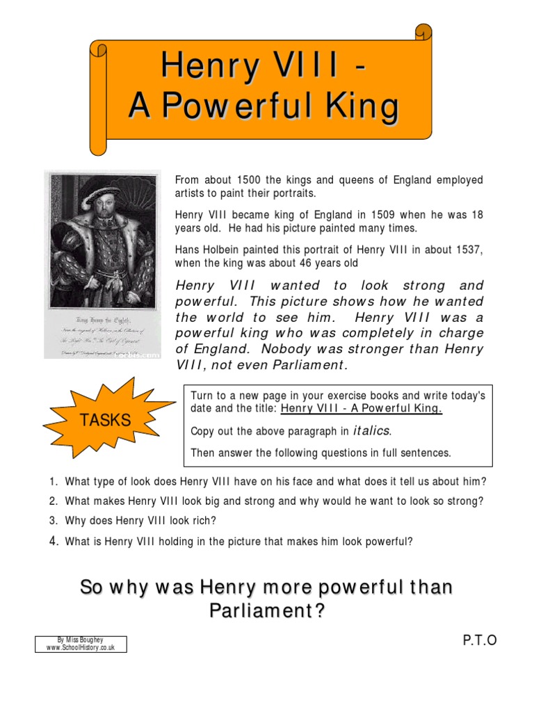 The Power of The King | PDF | Henry Viii Of England | Palace Of Westminster