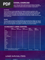 Lunar Survival Problem Solving Exercise | PDF | Moon