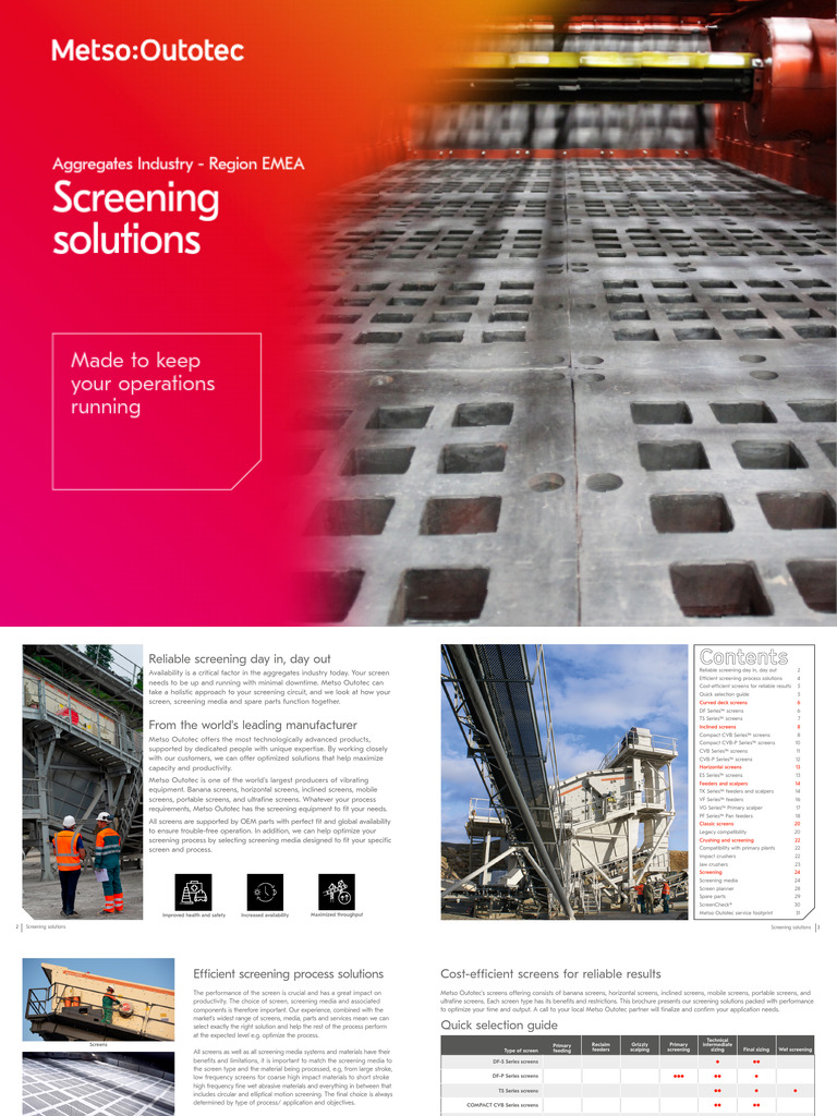 Metso Screening Solutions | PDF | Mechanical Engineering