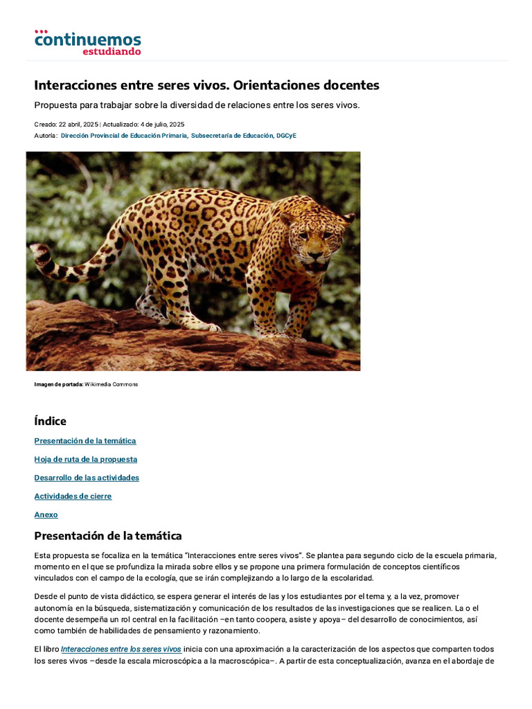 Interacciones entre Seres Vivos en Ecología | PDF | Red alimentaria ...
