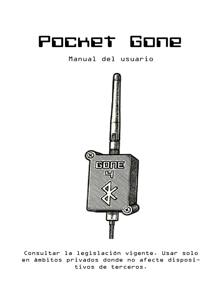 Manual de Pocket Gone | PDF | Bluetooth | Altoparlante