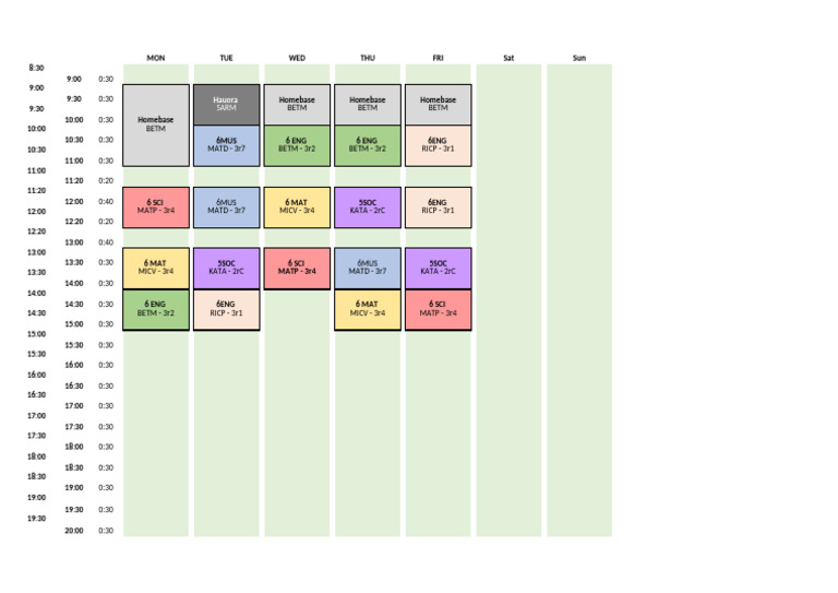 Griffith Timetable 2024 | PDF