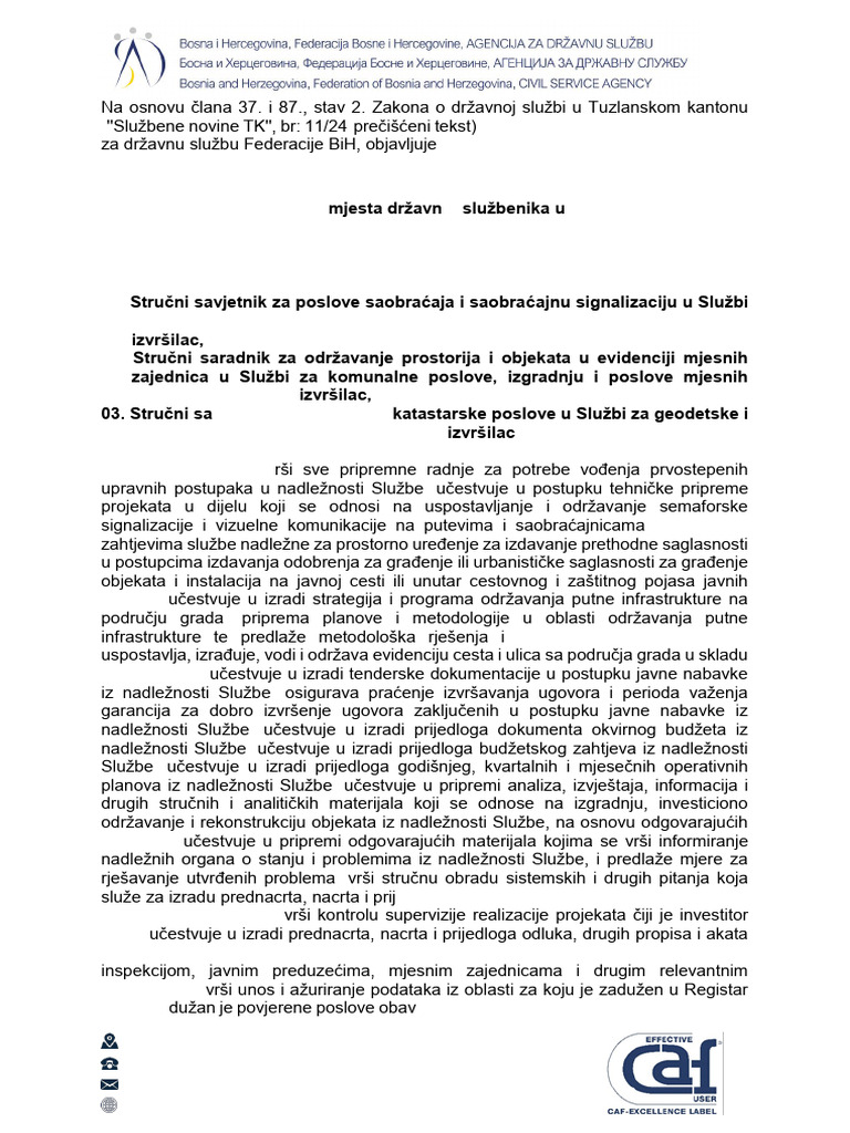 Tekst Javnog Konkursa | PDF