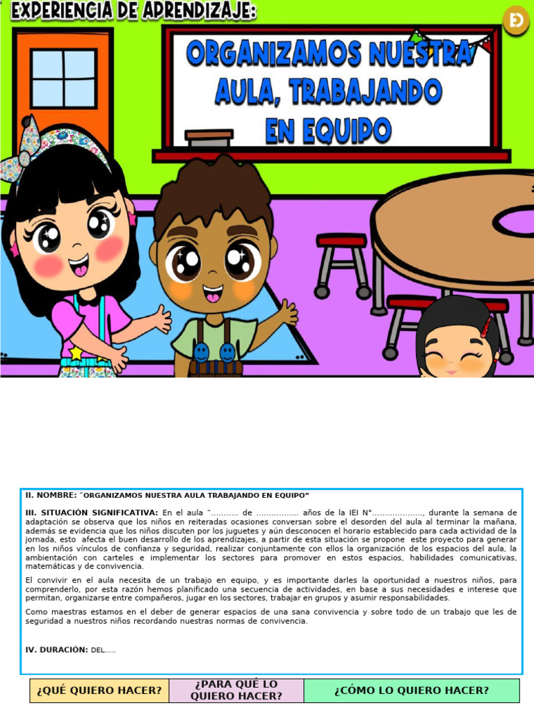 Organización del Aula en Equipo Infantil | PDF | Comunicación no verbal ...
