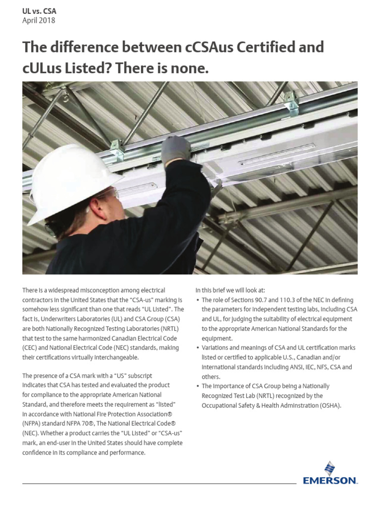 Understanding UL and CSA Certifications | PDF | Safety | Regulation