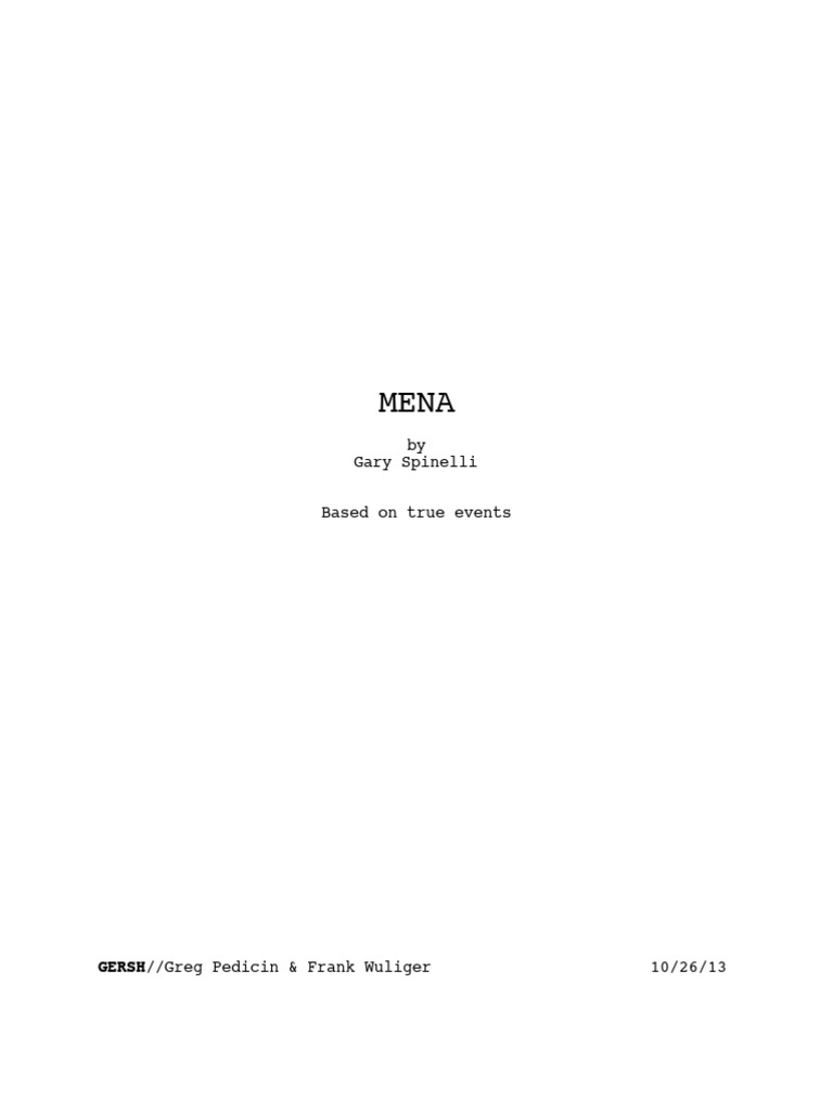 Mena Nka American Made 2017 Screenplay by Gary Spinelli | PDF