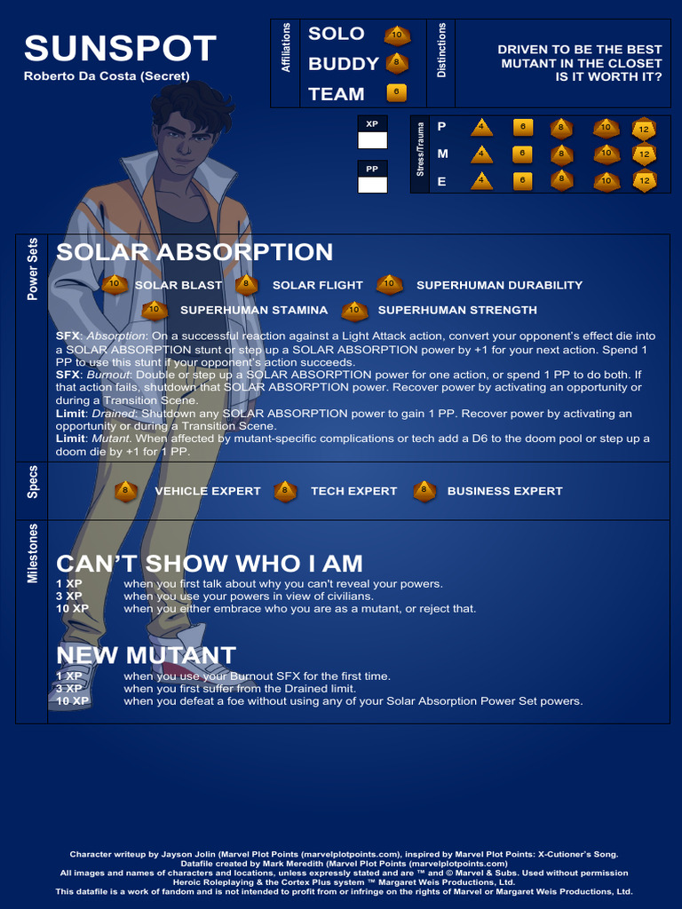 Sunspot | PDF | Tabletop Games | Role Playing Games