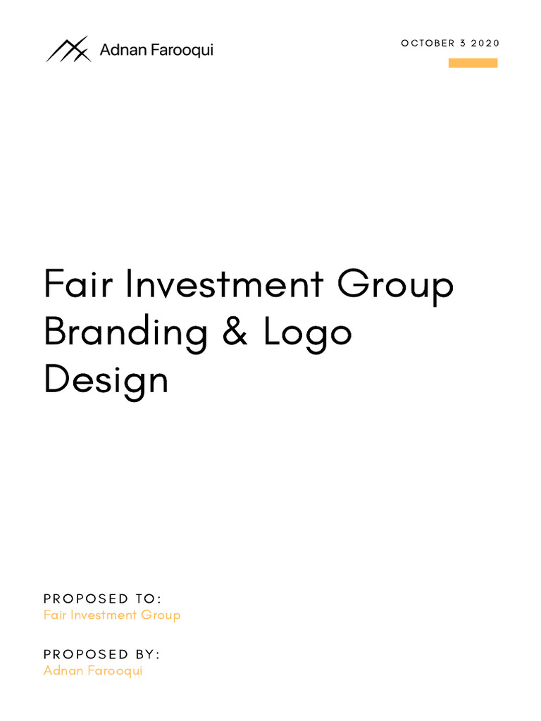 2.1 6. Fair Investment Group Logo Design - Contract Example | PDF | Logos