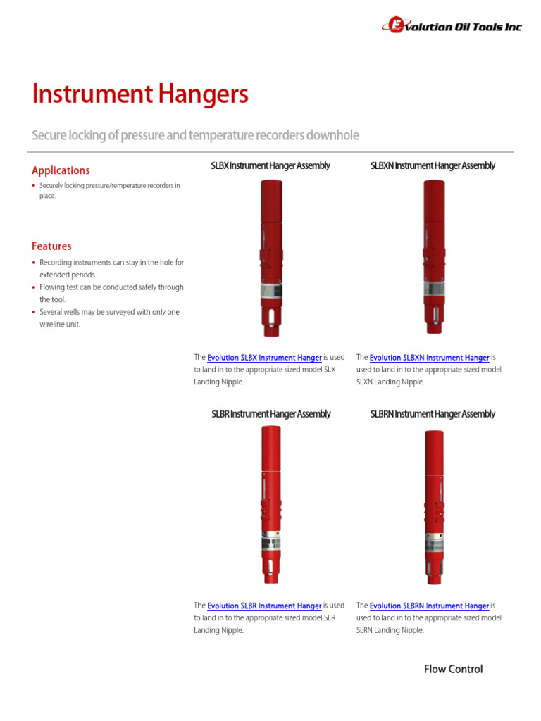 Instrument - Hangers - Tds Instrument Hangers | PDF
