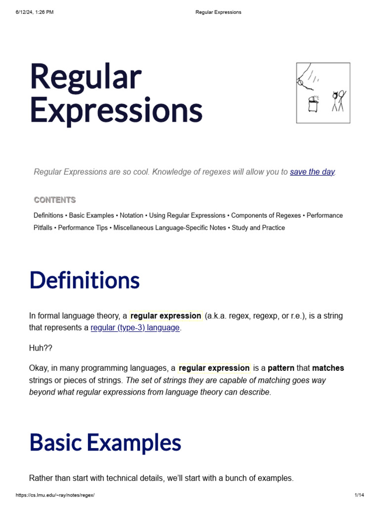 Understanding Regular Expressions | PDF | Regular Expression | Computer ...